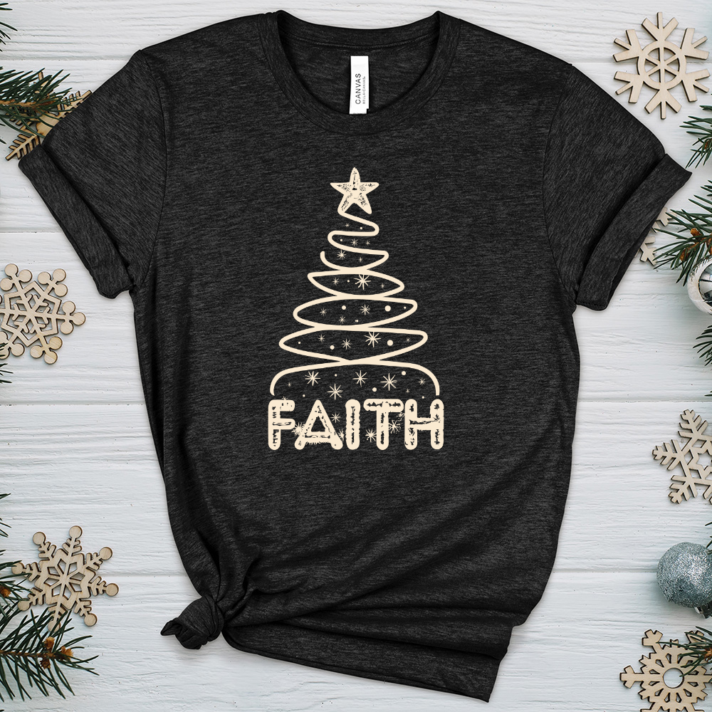 Sparkling Snowflake Faith Heathered Tee – Christian Lifestyle Collections